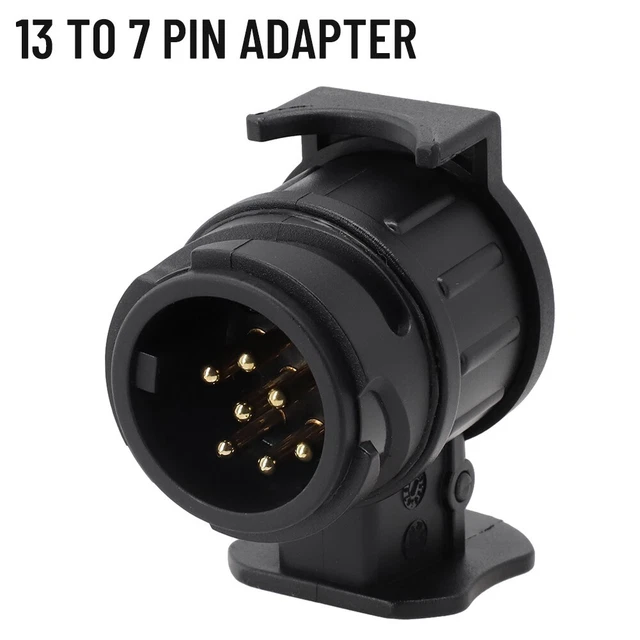 ADAPTATEUR CONNECTEUR 13 à 7 Broches Adaptateur 13P 1pc Adaptateur Attelage Él EUR 10,19 ...