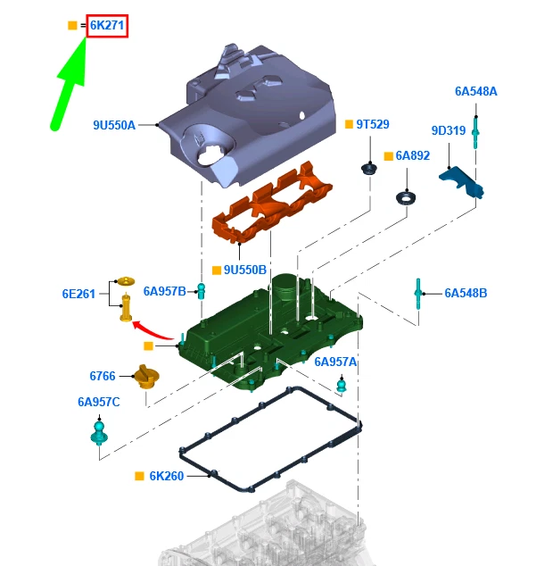 FORD TRANSIT MK4 cylinder head rocker engine cover 1858445 NEW ORIGINAL ...