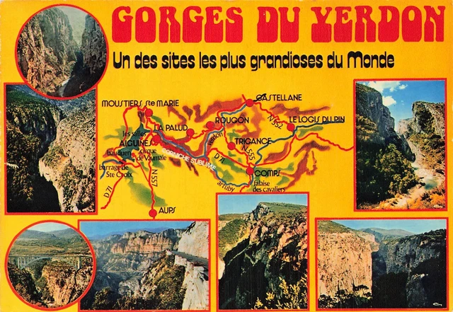 4 LES GORGES Du Verdon Un Des Sites Les Plus Grandioses Du M EUR 3,25 ...