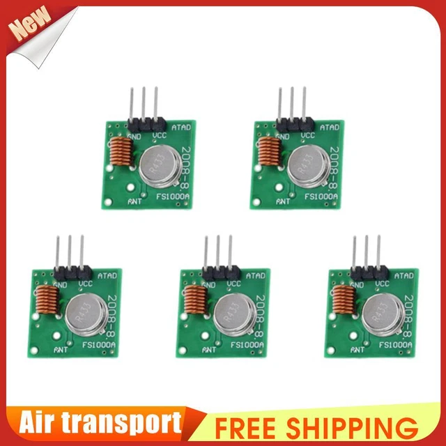 NEW 433 MHZ RF Transmitter Module Wireless Remote Module for Arduino ...