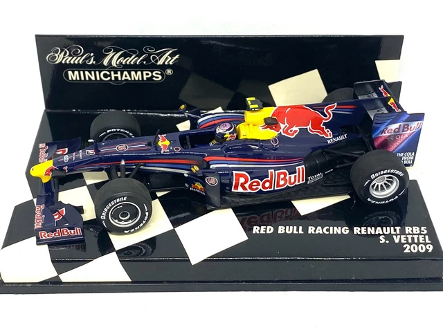 MINICHAMPS S VETTEL Red Bull RB5 F1 Model Car - Sebastian Vettel Red ...