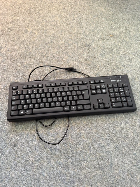 KENSINGTON PK1100U FULL Size Keyboard Black Wired USB QWERTY (Standard ...