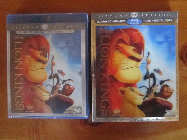 DVD BLU-RAY 3D Disneys The Lion King Diamond Edition New Sealed Great ...
