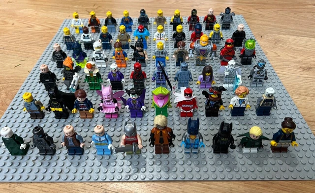 LEGO MINIFIGURES JOB Lot / Bundle Of Mini Figures x 60, DC, Batman ...