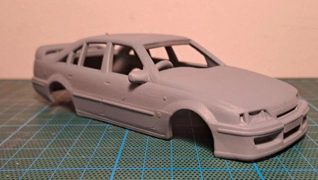 VAUXHALL LOTUS CARLTON Bodyshell - Slot Car/Airfix Conversion Kit 1/32 ...
