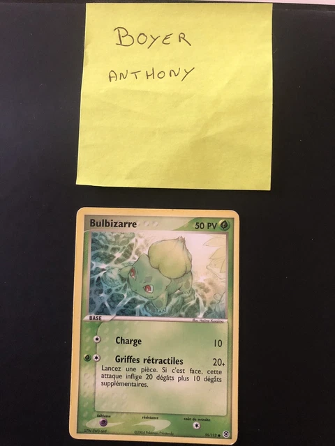 CARTE POKÉMON BULBIZARRE - 55/112 - EX Rouge Feu Vert Feuille Bloc - FR EUR 2,00 - PicClick FR