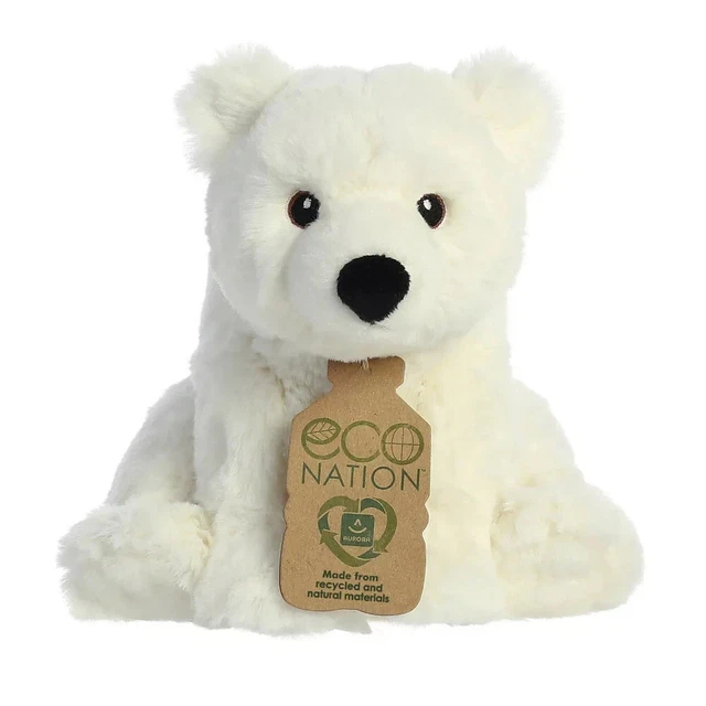 ECO NATION POLAR Bear Plush Soft Toy teddy bear £19.99 - PicClick UK