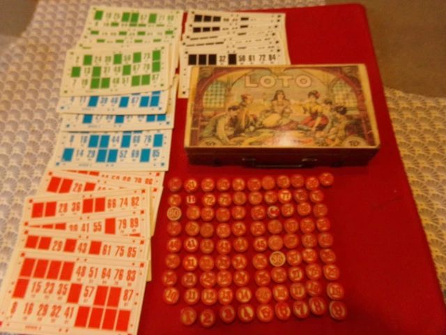 JEU DE LOTO Ancien Avec Sa Boite 90 Jetons 24 Cartes EUR 20,00 ... JEU DE LOTO Ancien Avec Sa Boite 90 Jetons 24 Cartes EUR 20,00 ...