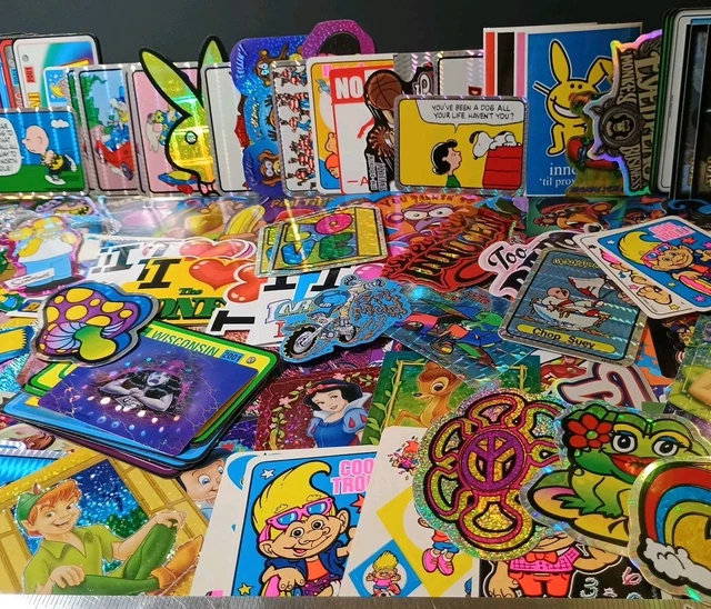 VINTAGE STICKERS LOT Random Mix Prism Vending Machine Sticker Surprise ...