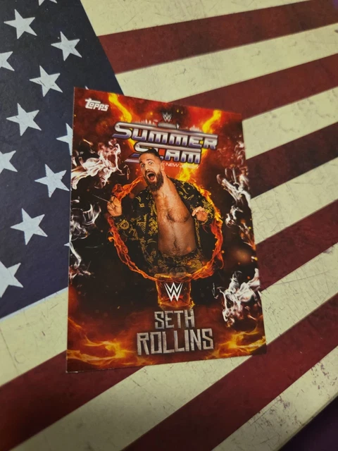 TOPPS WWF WWE Summerslam 2025 Seth Rollins Exclusive Wrestling Trading Card EUR 3,95 - PicClick DE