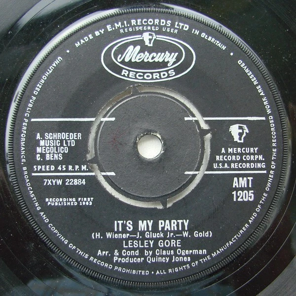 LESLEY GORE - It's My Party (7", Single) EUR 20,51 - PicClick FR