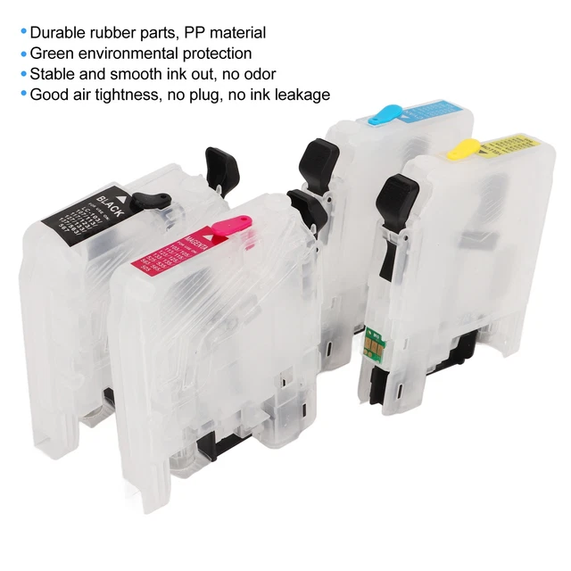 INK CARTRIDGES COMPATIBLE Refill 4 Colors For Inkjet Printer LC111 JJS ...
