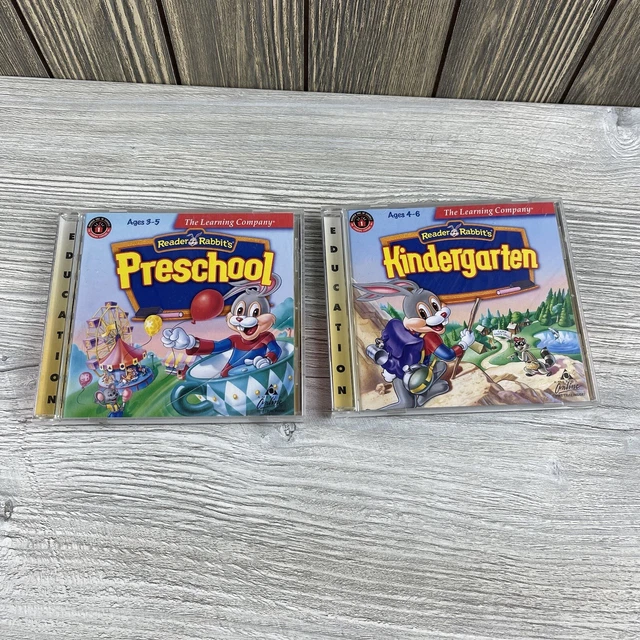 READER RABBIT'S PRESCHOOL & Kindergarten The Learning Company (1998, CD ...
