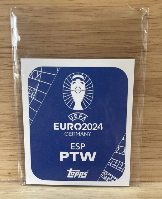 TOPPS UEFA EURO 2024 Lamine Yamal Blue Parallel Sticker Esp Ptw - Very ...