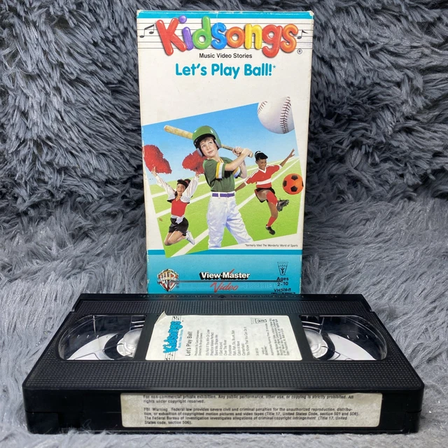 KIDSONGS LET’S PLAY Ball! VHS Tape 1987 WB View Master Video Baseball ...