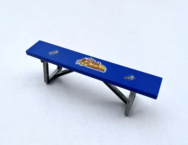 RARE TECH DECK Blue Bench Fingerboard Obstacle Retro Vintage Excellent ...
