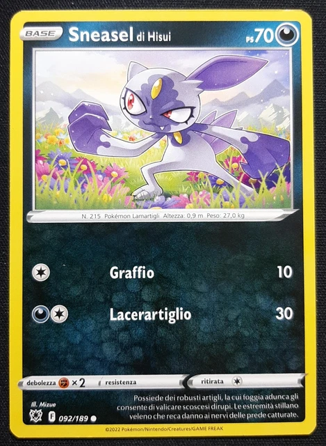 Carta Pokemon Sneasel Di Hisui ZU VERKAUFEN! - PicClick DE