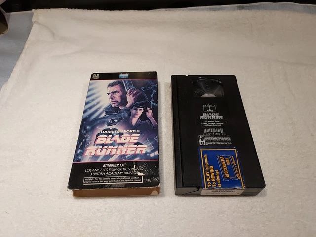 ORIGINAL 1987 BLADE Runner VHS Former Blockbuster Video Rental Copy ...