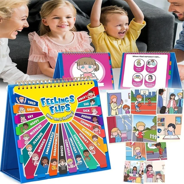 SOCIAL EMOTIONAL FLIPBOOK Toys Feelings and Emotions Book for Kids ...