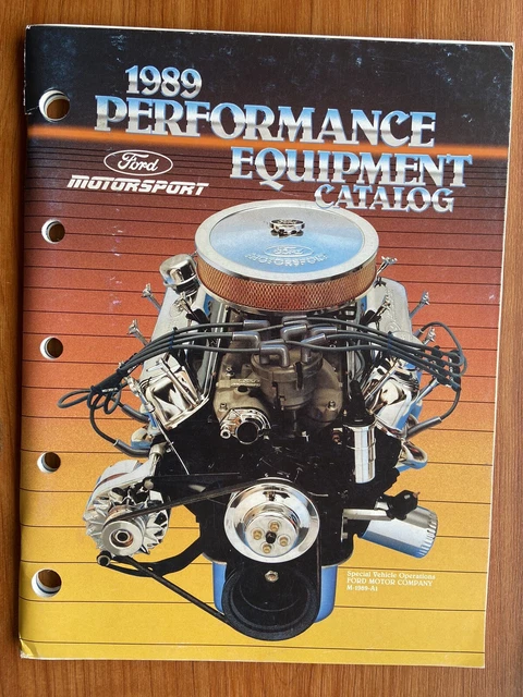GENUINE ORIGINAL FORD Performance Parts manual Supplement Brochure Part ...