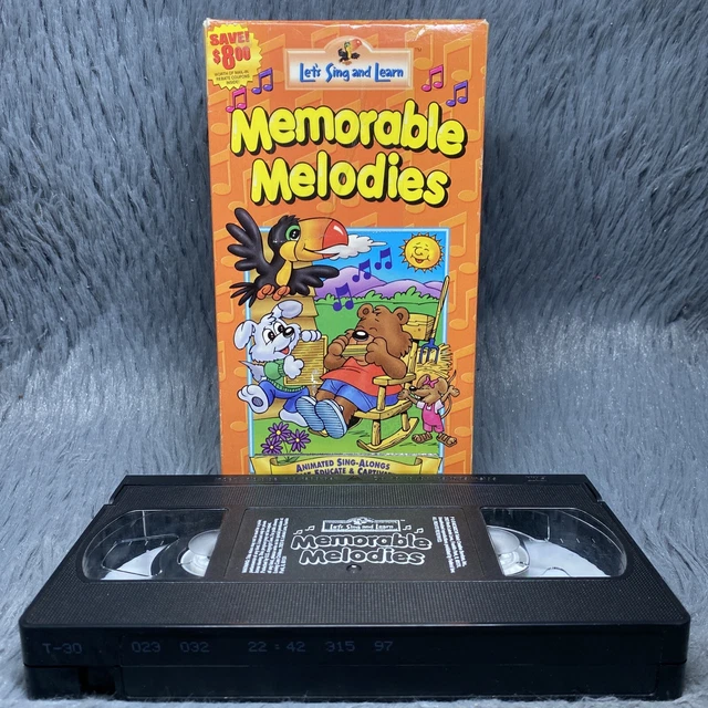 MEMORABLE MELODIES VHS Tape Animated Sing And Learn Ages 2-7 Kids ...