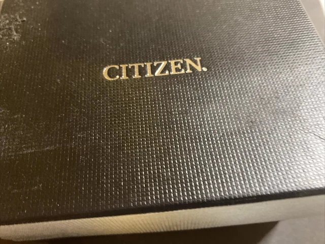 VINTAGE CITIZEN ECO drive Chronograph Wristwatch Presentation Black ...