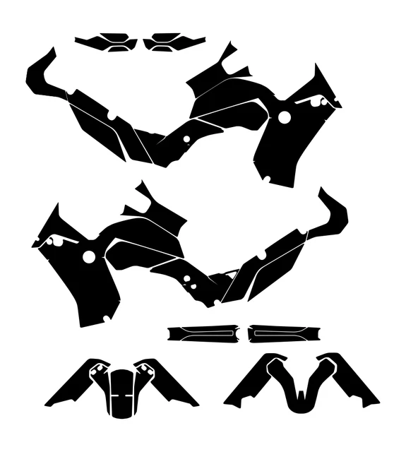 YAMAHA TENERE T 700 2020 2021 Vector Graphics MX Template 1:1 EUR 16,24 ...