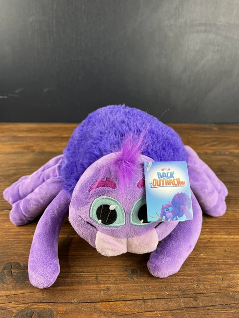 BACK TO THE Outback Frank The Spider Soft Toy 9” Plush With Tag Purple ...