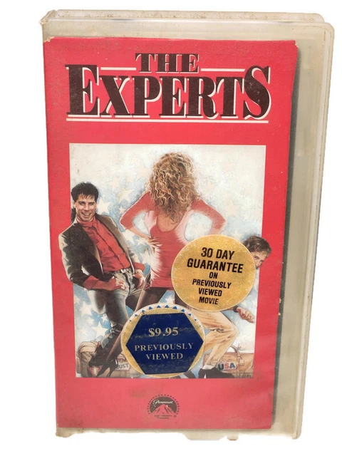 VHS MOVIE 1989 The Experts John Travolta Cult Comedy RARE VHS OOP HTF ...