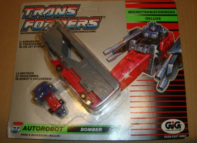 1988 TRANSFORMERS MICROMASTER Deluxe Autorobot Bomber/Overload Hasbro ...
