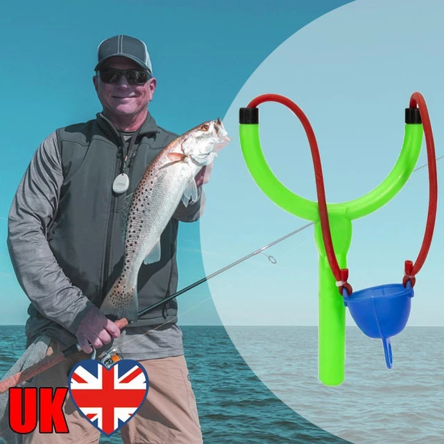 LONG DISTANCE ELASTIC Bait Thrower Fishing Nesting Device Easy To Carry ...