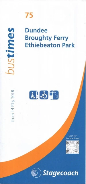 STAGECOACH BUS TIMETABLE - 75 - Dundee-Ethiebeaton Park - May 2018 EUR ...