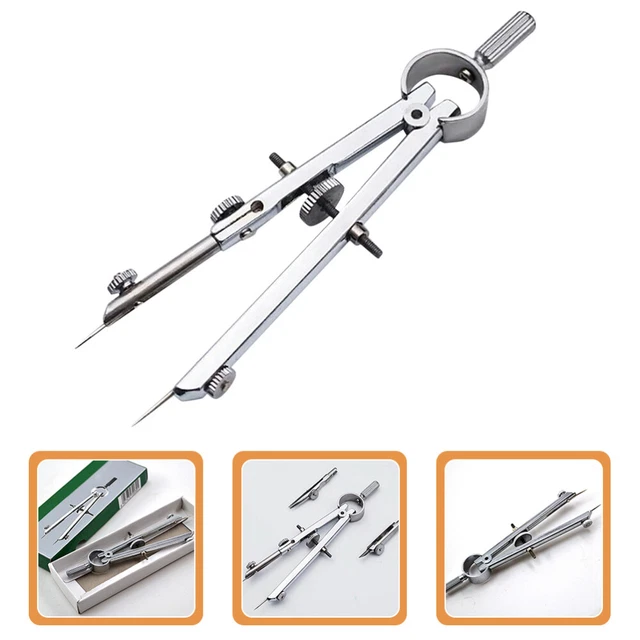 TROUSSE DE GÉOMÉTRIE Compas Dessin Professionnel Reglet Metallique ...