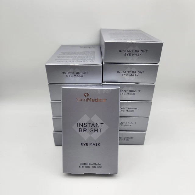 SKIN MEDICA INSTANT Bright Eye Mask - Lot of 12 Boxes, 6 Sets of 2 ...