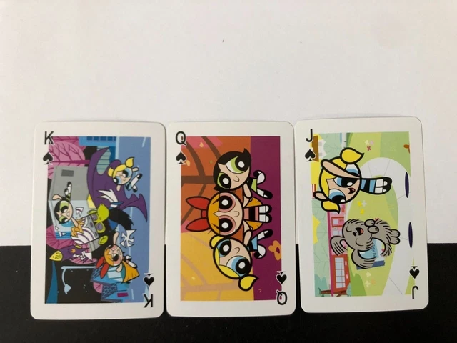 CARTOON KIDS CHILDREN Art Swap Playing Cards: Powerpuff Girls Super ...