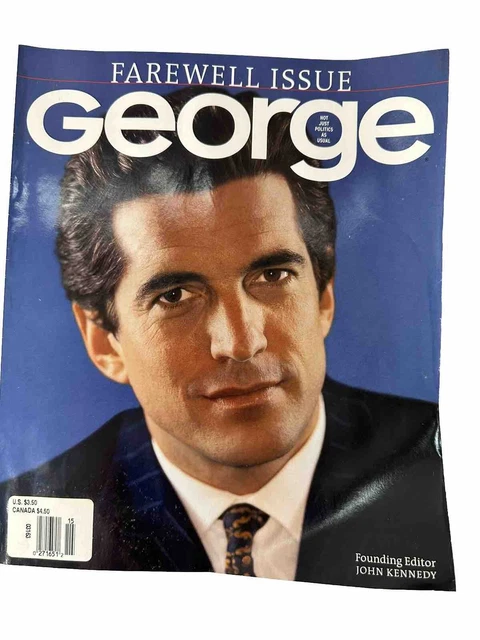 GEORGE MAGAZINE JFK Jr. John F Kennedy Jr. Farewell Issue Vol VI Num 1 ...