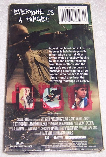 SERIAL SLAYER VHS Video Melanie Lynskey Sheeri Rappaport Mary Lynn ...