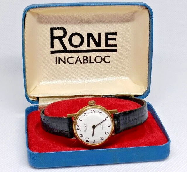 SWISS MADE VINTAGE RONE Ladies 17 Jewels Incabloc Manual Wind Watch ...