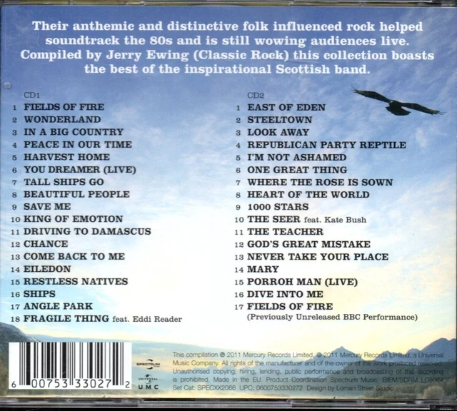 BIG COUNTRY - Fields Of Fire (The Ultimate Collection) - 2xCD Album ...