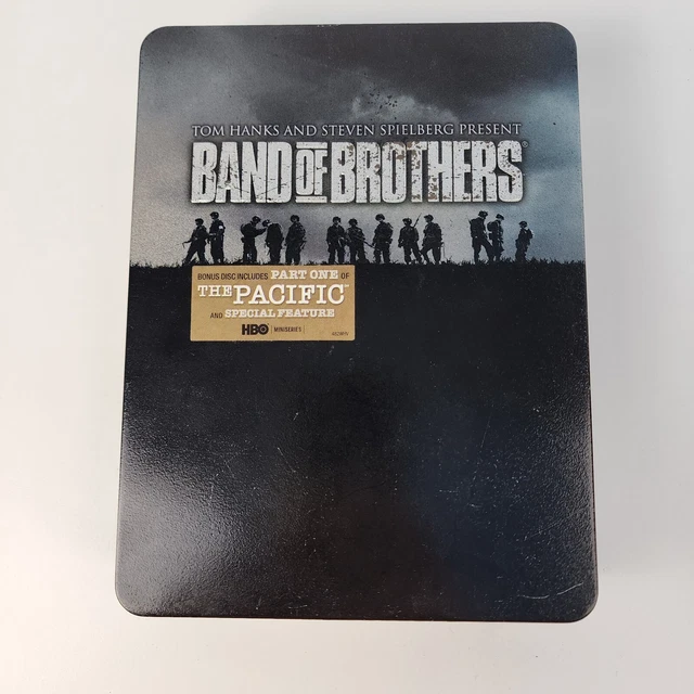 BAND OF BROTHERS Tin Steel Case Box Set DVD 2001 PAL Region 4 HBO WWII ...