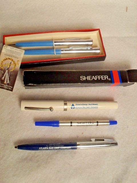 ATLANTA GAS LIGHT Sheaffer And Garland Pens 70's-'80's But New Salesman ...