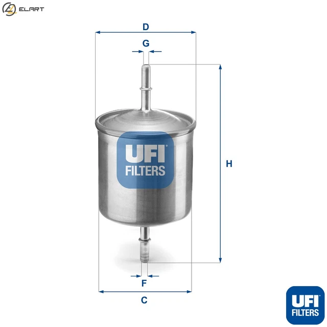 FUEL FILTER 31.846.00 FOR VOLVO B 5244 T5 2.4L B 5254 T4 2.5L 5cyl S60 ...