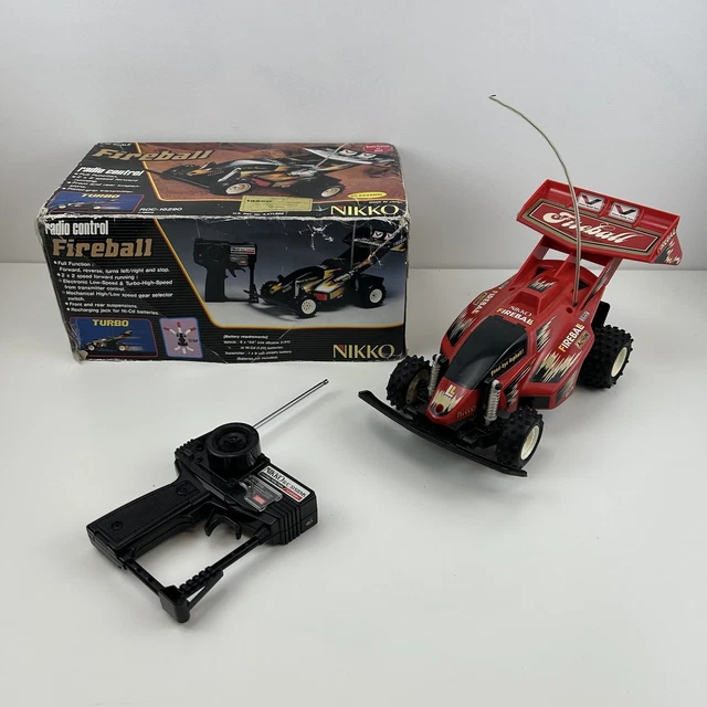 VINTAGE RED TASKO Nikko Fireball RD-16290 Radio Controlled Car RC 1980s ...