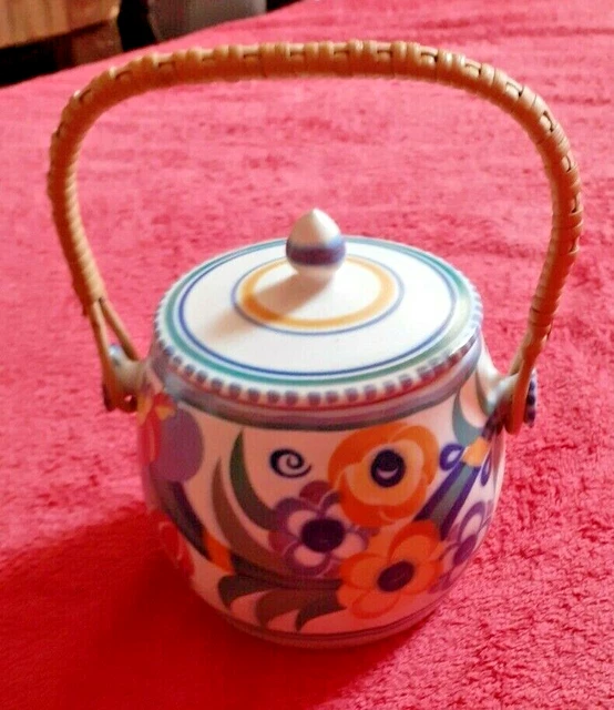 ART DECO BISCUIT Barrel Carter Stabler Adams des by Trudy Adams Wicker ...