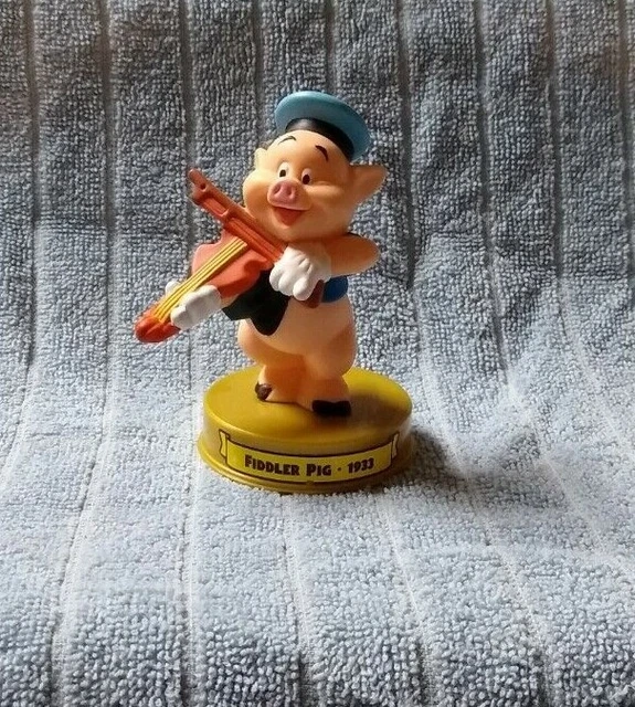DISNEY'S THREE LITTLE Pigs FIDDLER PIG Figure £13.84 - PicClick UK