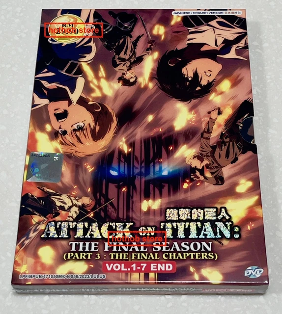 ATTACK ON TITAN (Final Season - Part 3: VOL.1 - 7End) ~ English Audio ...