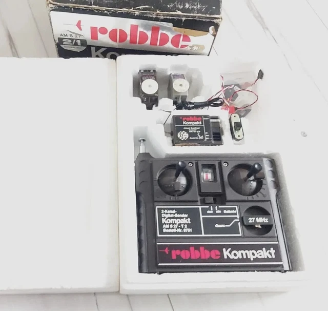 ROBBE KOMPAKT AMS 27 mit Empfänger Servo und Quarzpaar in Ovp. Top rar ...
