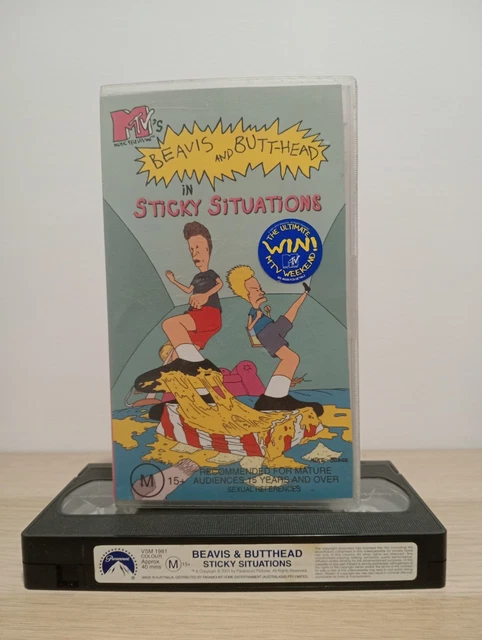 BEAVIS AND BUTTHEAD - STICKY SITUATIONS - VHS AUS PAL Rare MTV $39.99 ...