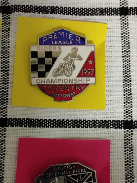 COVENTRY SPEEDWAY Badge In Silver Premier Riders Championship Final ...