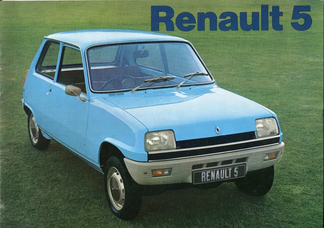 RENAULT 5 L TL 1973 UK market full colour sales brochure + colour chart ...